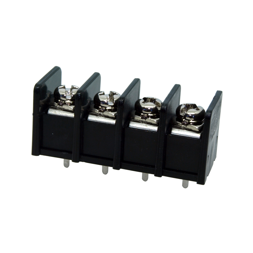 4 Way 8.25mm PCB Mount Barrier Terminal Block 20A