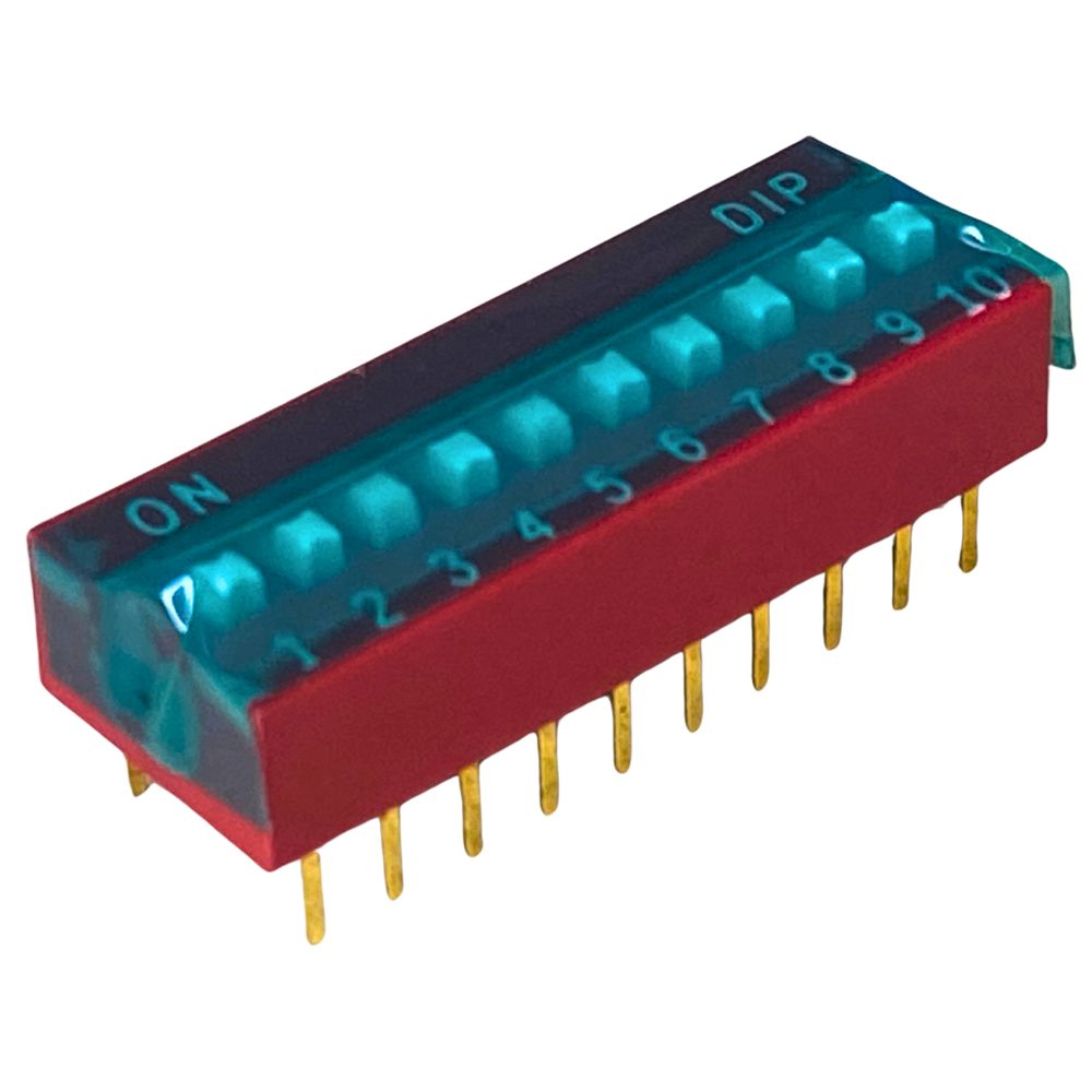 10W DIP Switch 2.54mm Pitch with Tape